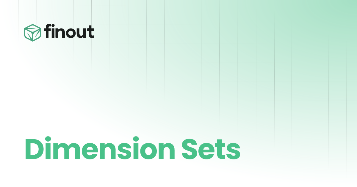 Dimension Sets | Finout Docs