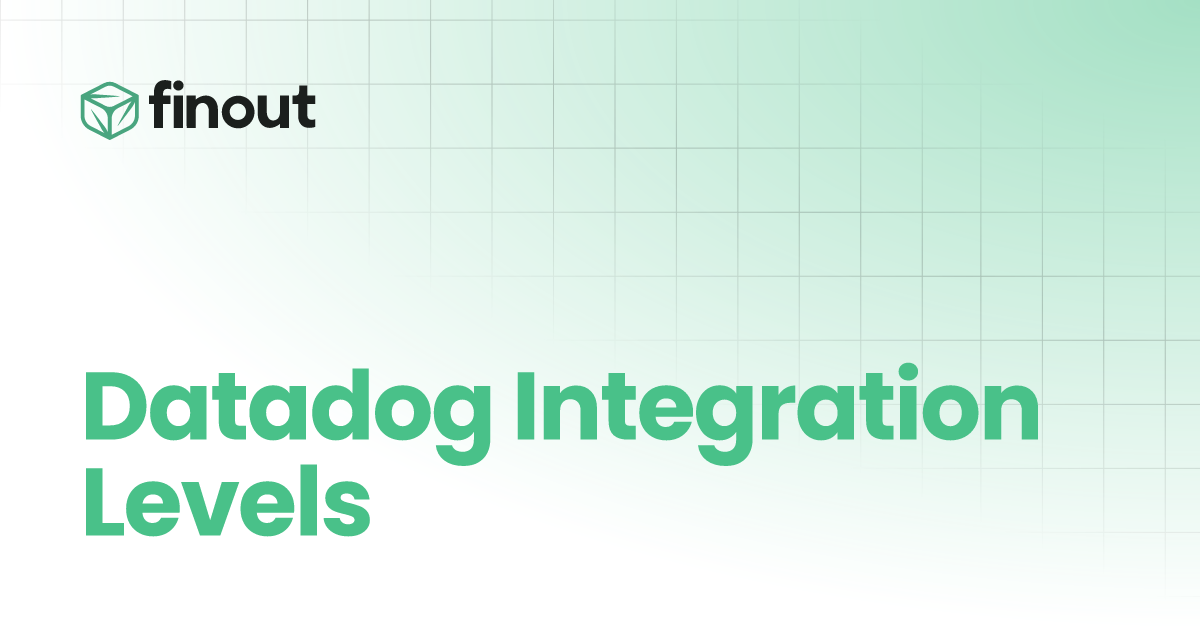 Datadog Integration Levels | Finout Docs