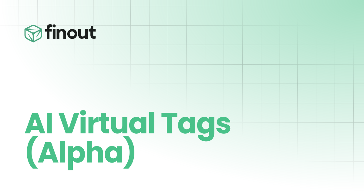 AI Virtual Tags (Alpha) | Finout Docs